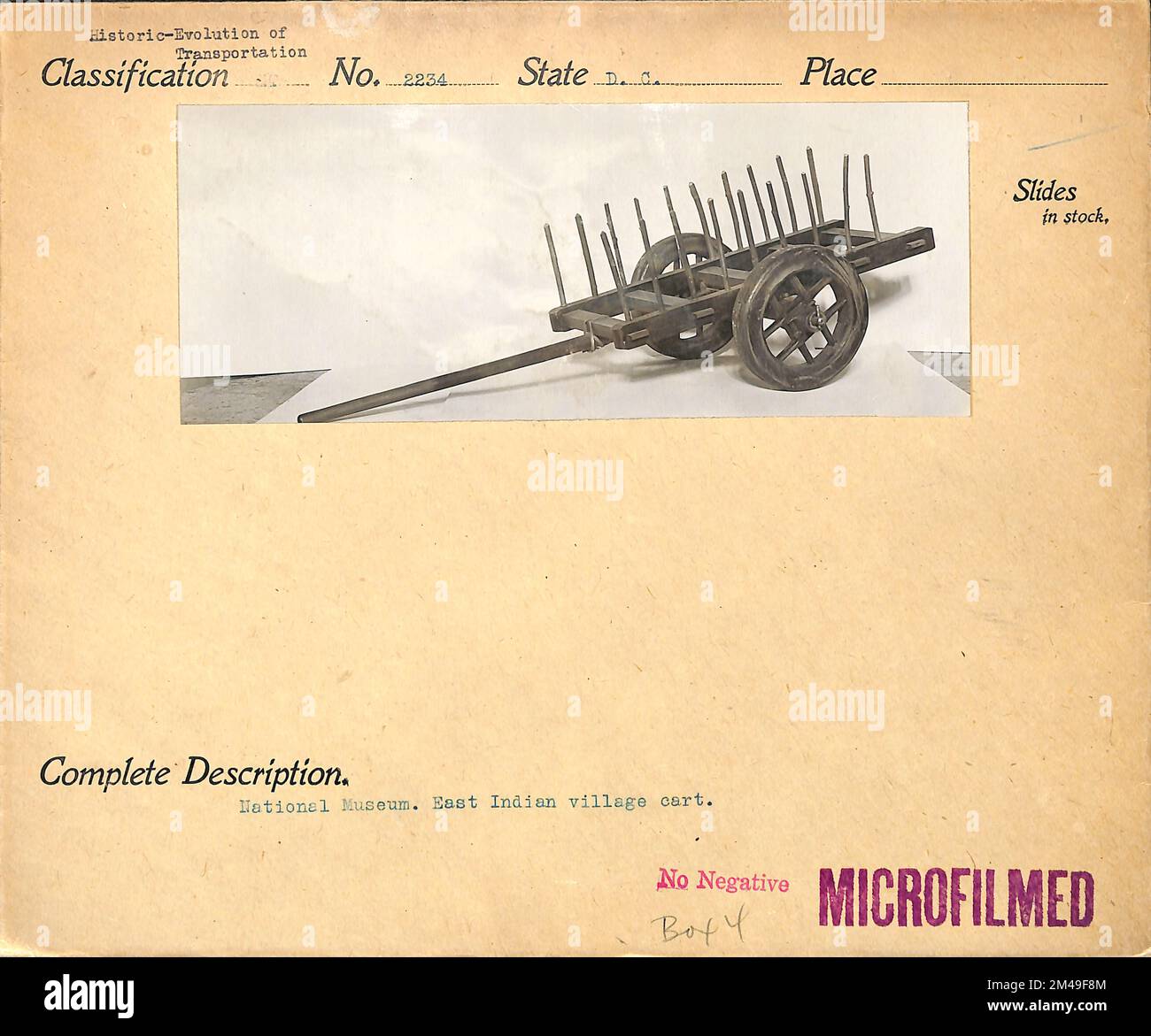 East Indian Village Cart. Original caption: National Museum. East ...