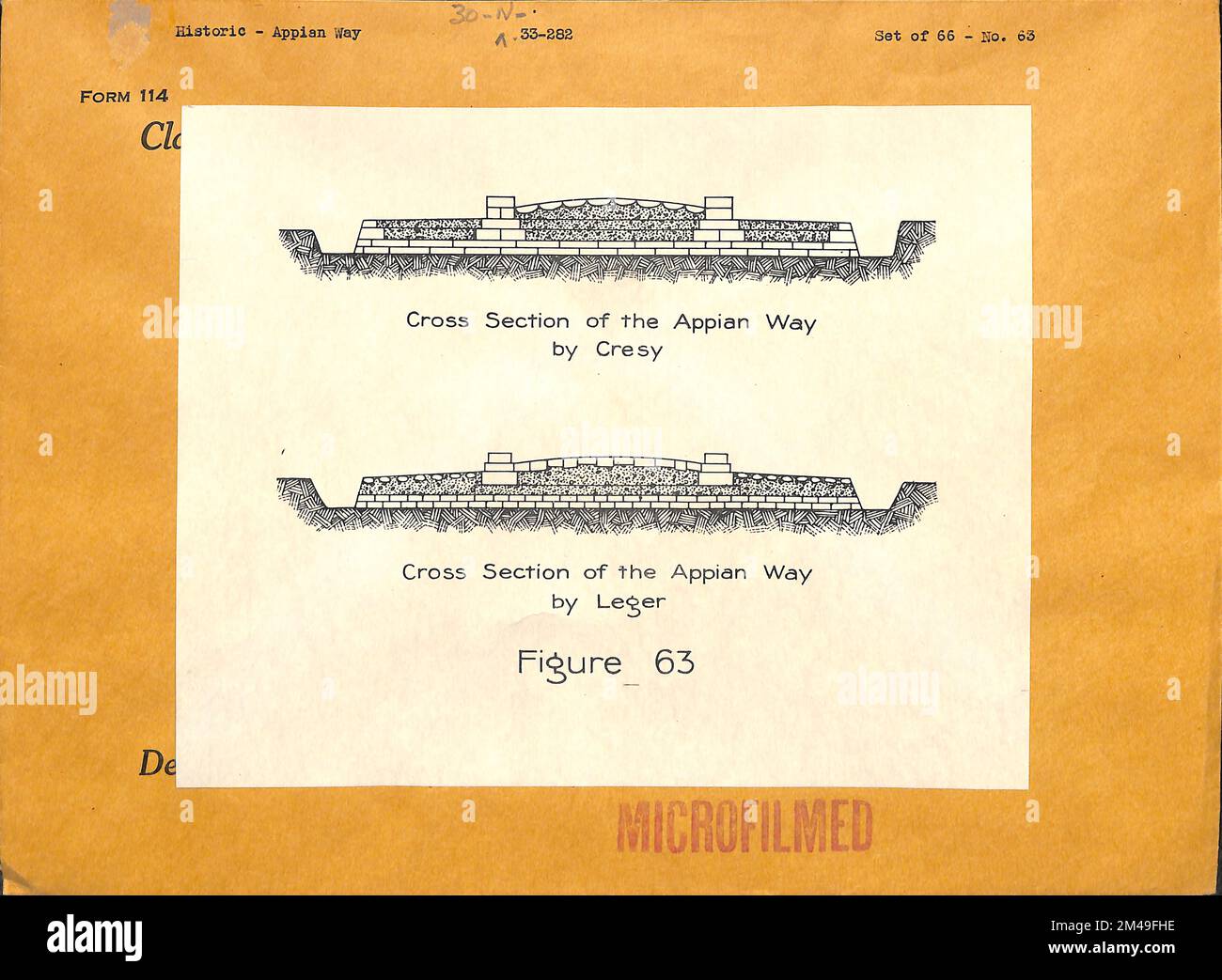 Cross Sections of the Appian Way by Cresy and Leger. Original caption ...
