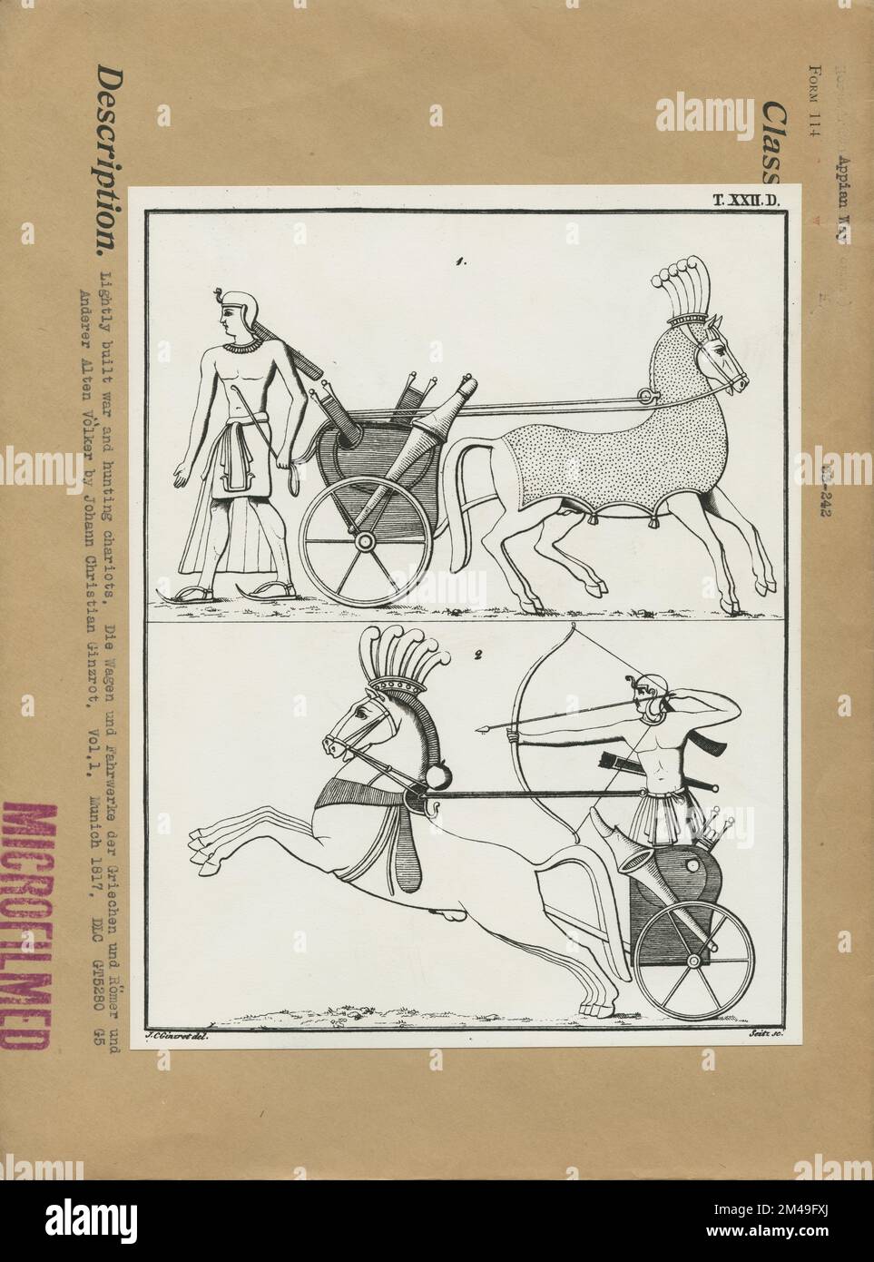 Lightly Built War and Hunting Chariots. Original caption: Lightly built ...