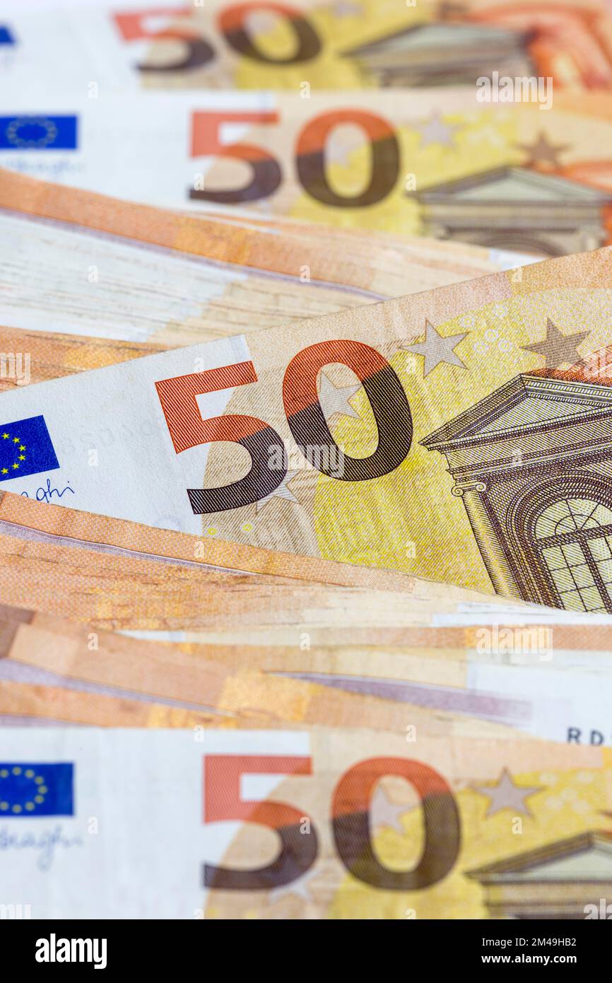 Banknotes, banknotes, 50 Euro notes Stock Photo - Alamy