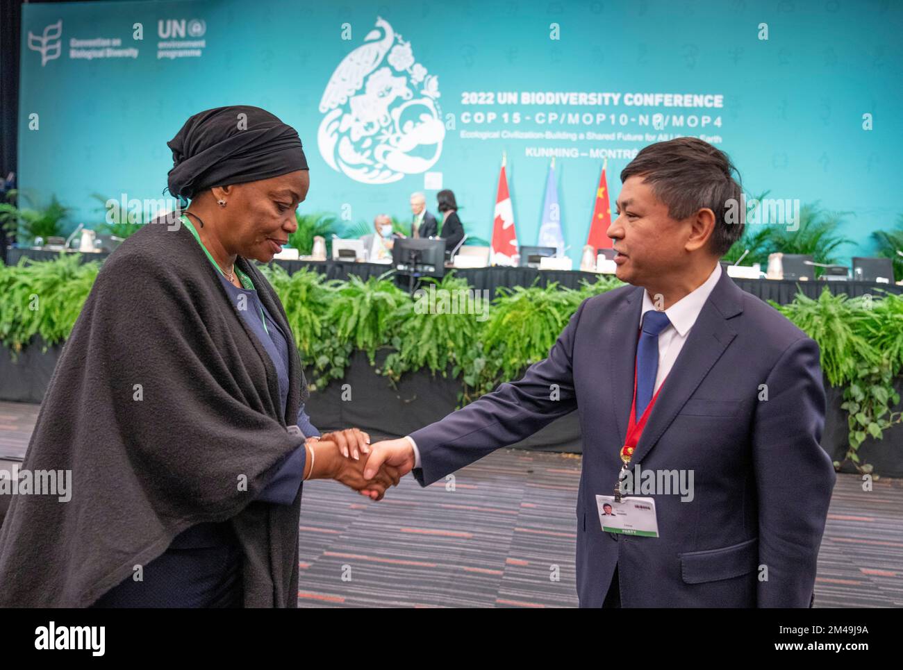 Eve Bazaiba Masudi, Vice-Prime Minister and Environment Minister of the ...