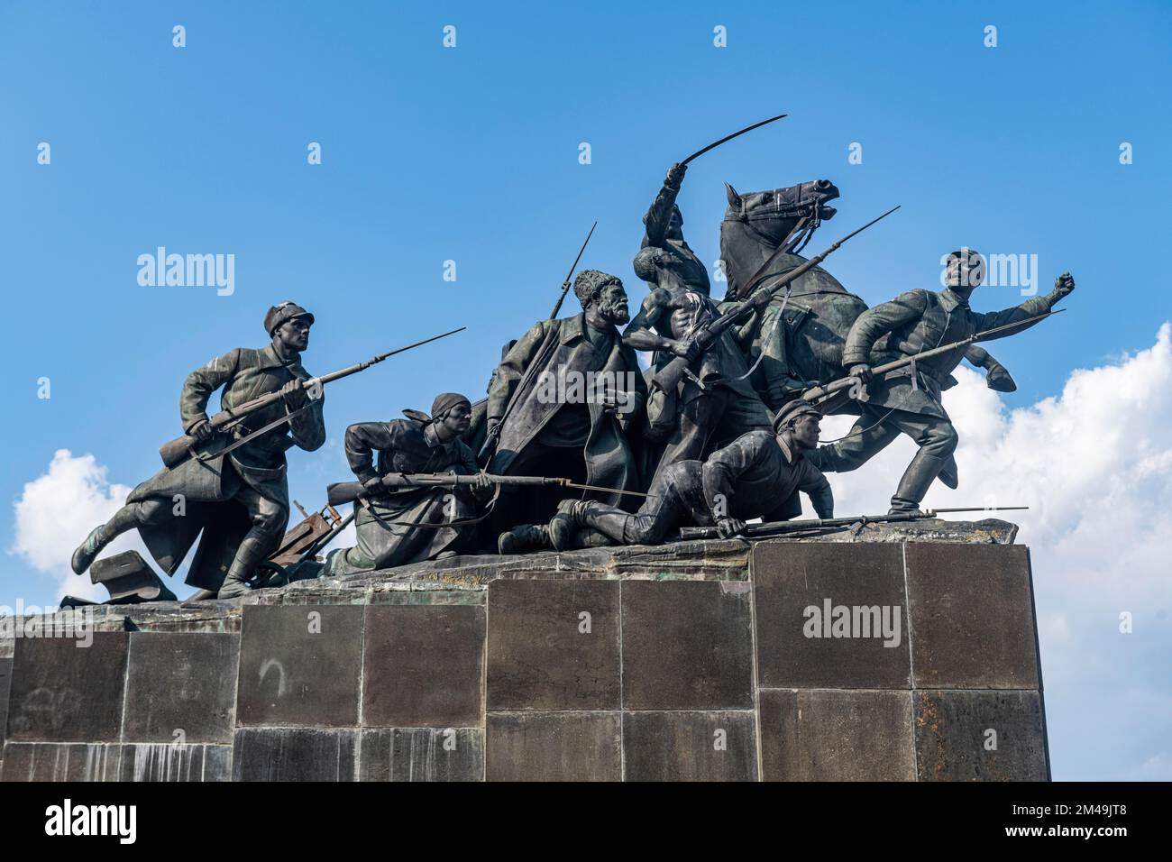 Monument to Vasily Chapaev before the Samara Academic Gorkiy Drama ...
