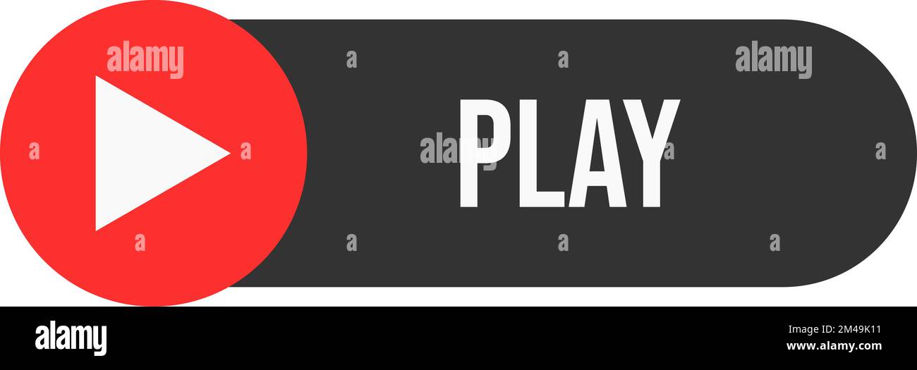Dark play button.Dark theme button for play Stock Vector Image & Art ...