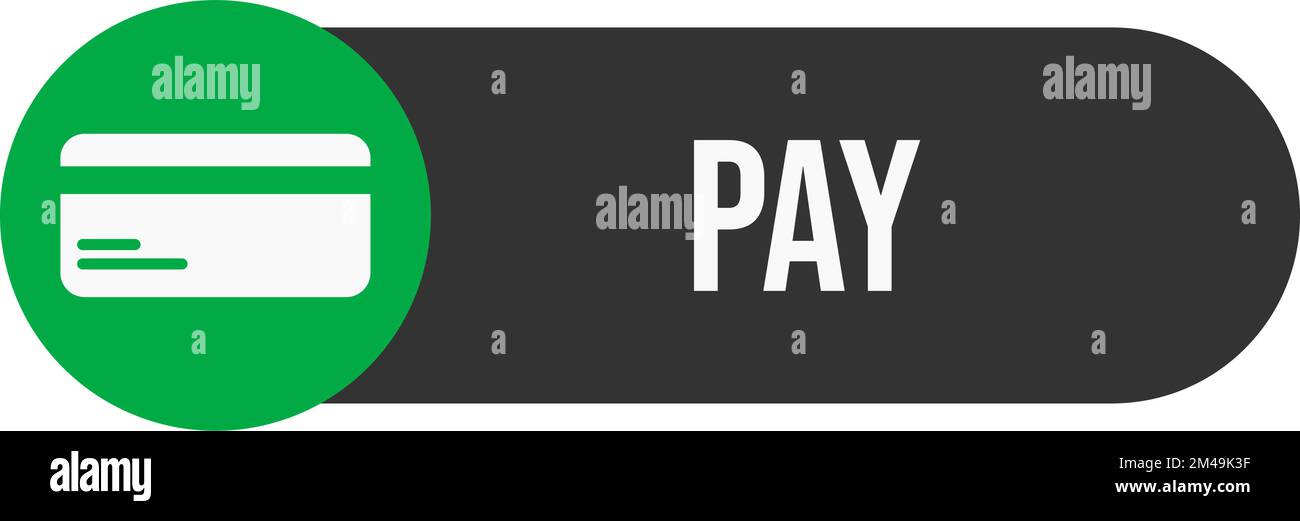 Dark pay button. Dark theme button for pay Stock Vector Image & Art - Alamy