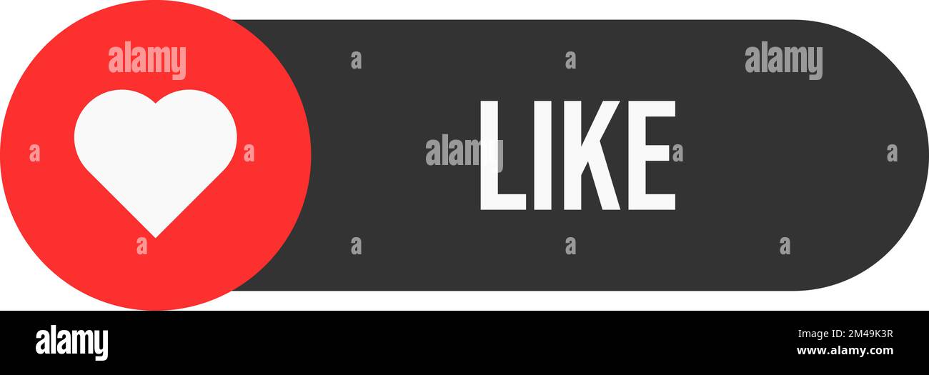 Dark like Button. Dark theme button for like Stock Vector Image & Art ...
