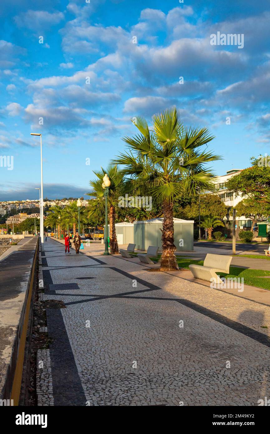 Funchal Harbour Promenade, Madeira Island, Portugal Stock Photo - Alamy