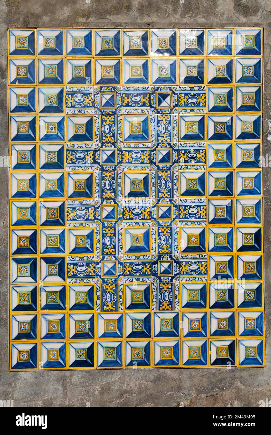 Historical Tiles, Monte Palace Tropical Garden, Monte, Funchal, Madeira ...