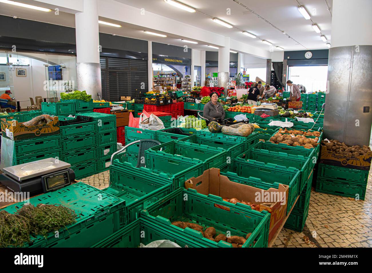 Camara de Lobos Market Hall, Funchal, Madeira Island, Portugal Stock ...