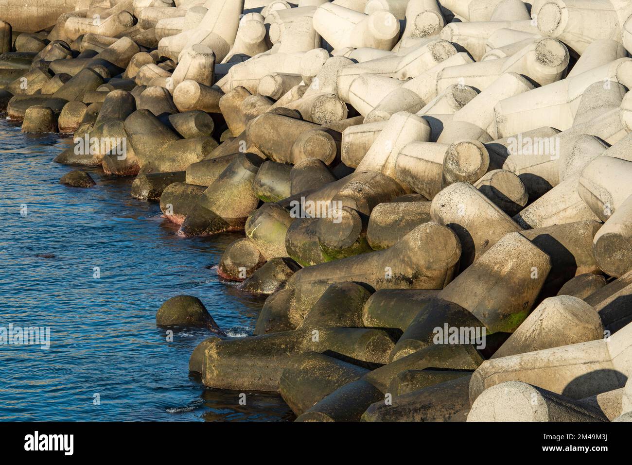 Tetrapods for coastal protection, Funchal, Madeira Island, Portugal ...