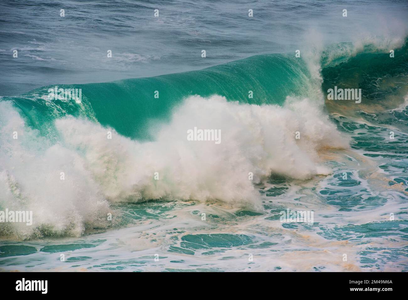 Waves during storm on the coast near Archadas da Cruz, Faja Nunes ...