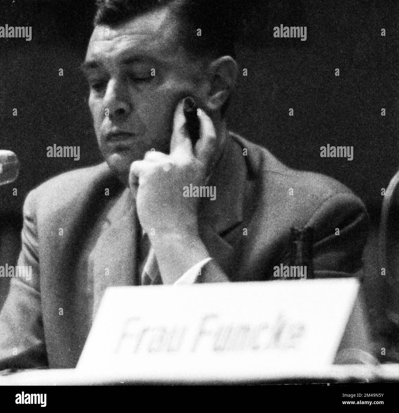 Leading politicians of the FDP in the election campaign for the 1966 ...