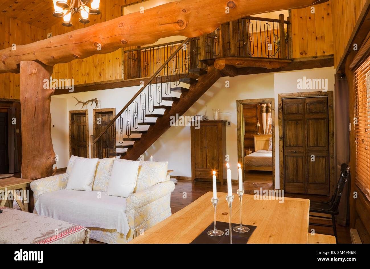 Inside traditional long house hi-res stock photography and images - Alamy