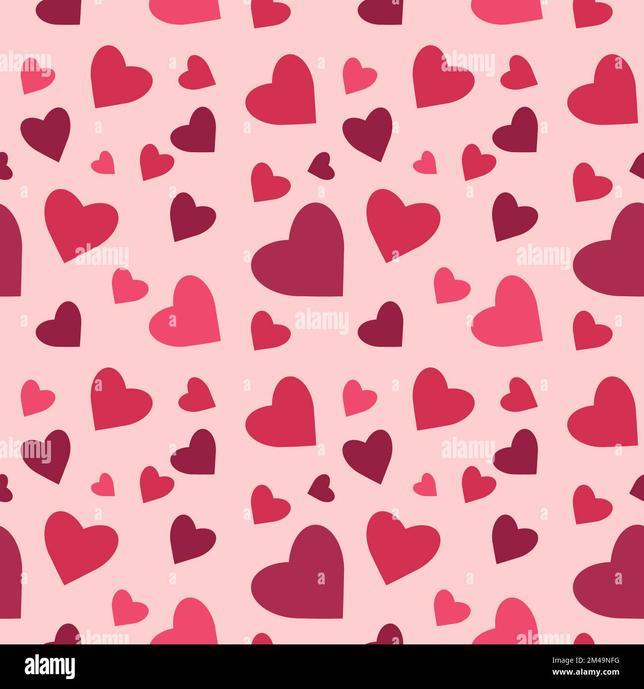 Seamless love heart design vector background. Seamless pattern on ...