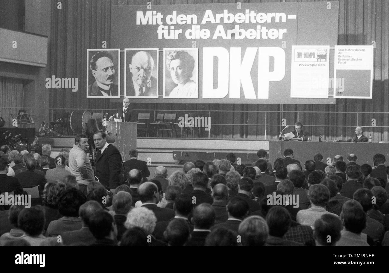 Conferences of the newly founded communist party (DKP) in the years ...