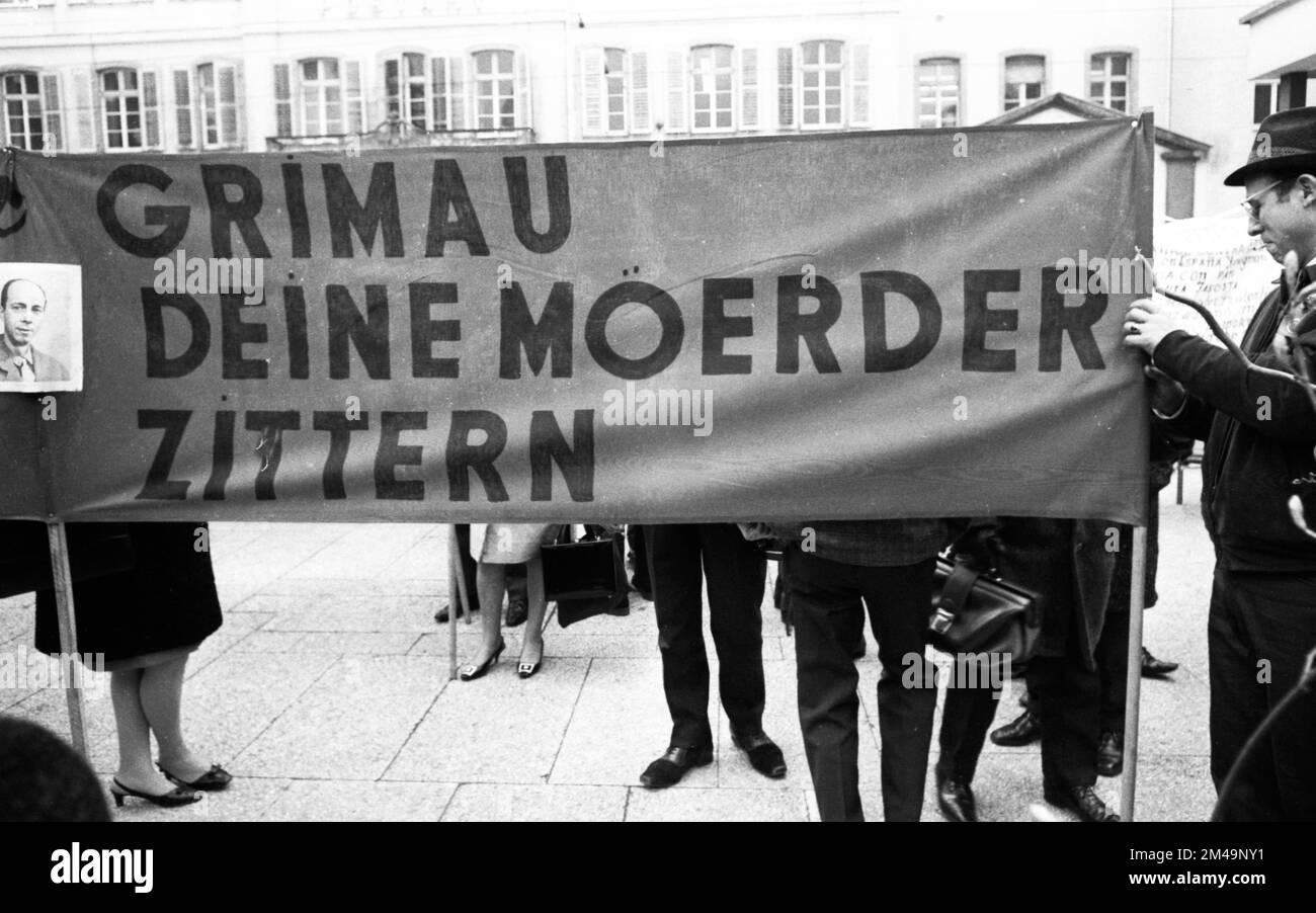 Spanish guest workers and German students demonstrated in Bonn in 1970 ...