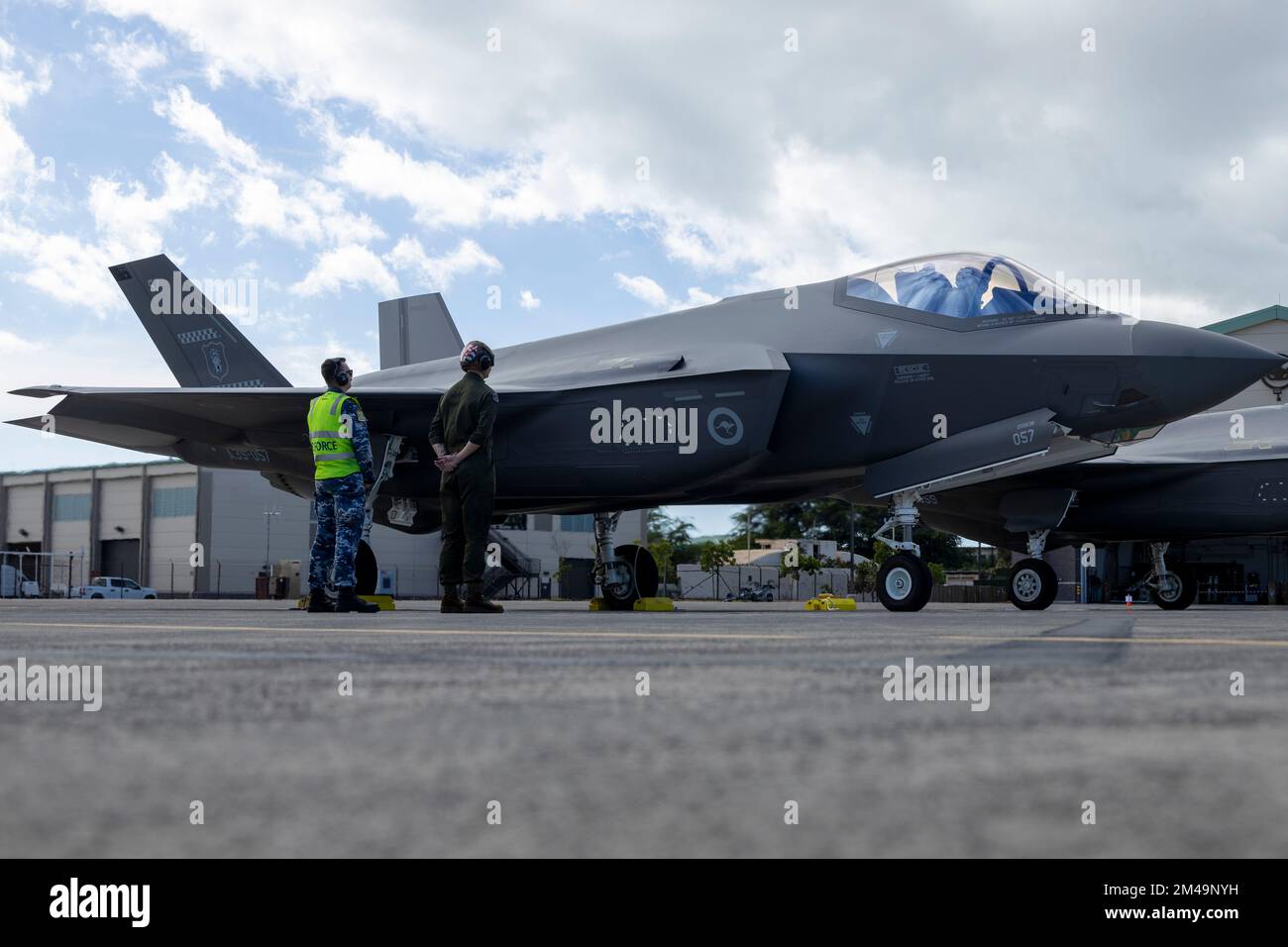 U.S. Marine Corps Sgt. Chance Faulkinbury (center) with Marine Fighter ...