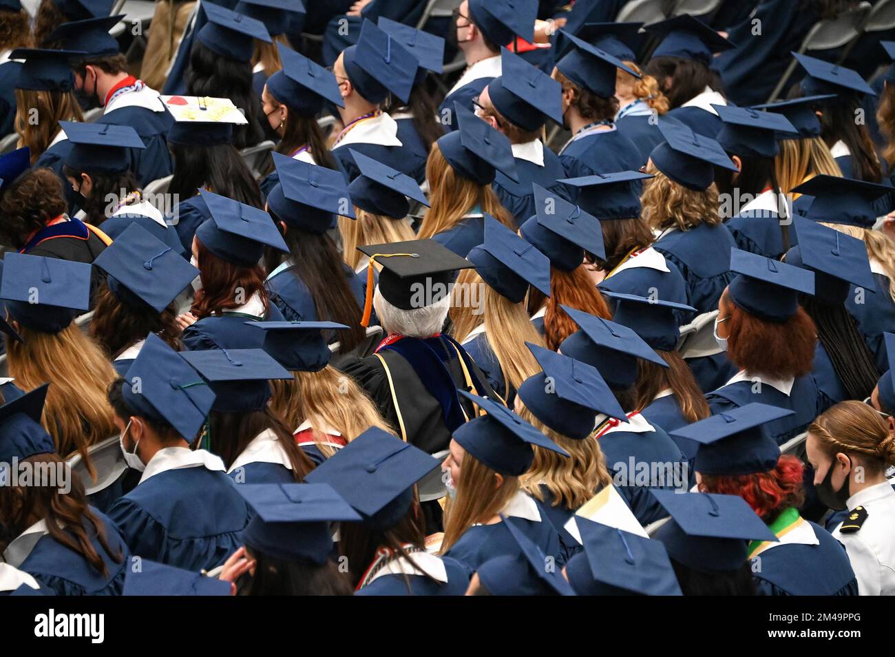 College students of George Washington University in the traditional ...