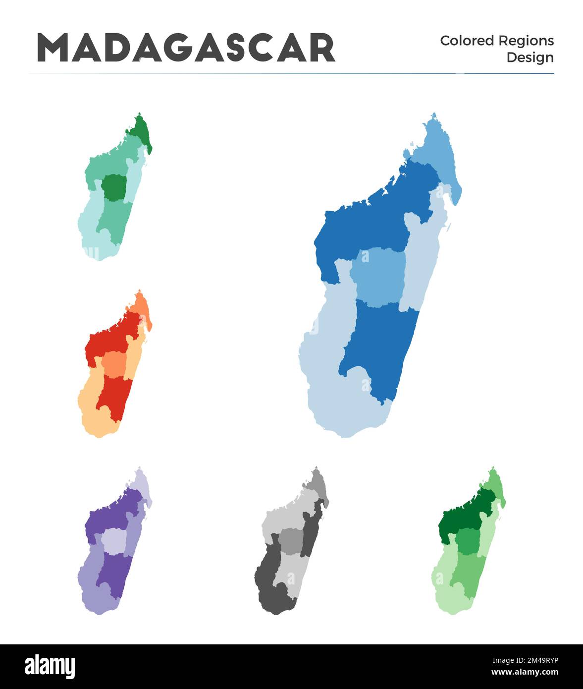 Madagascar map collection. Borders of Madagascar for your infographic ...