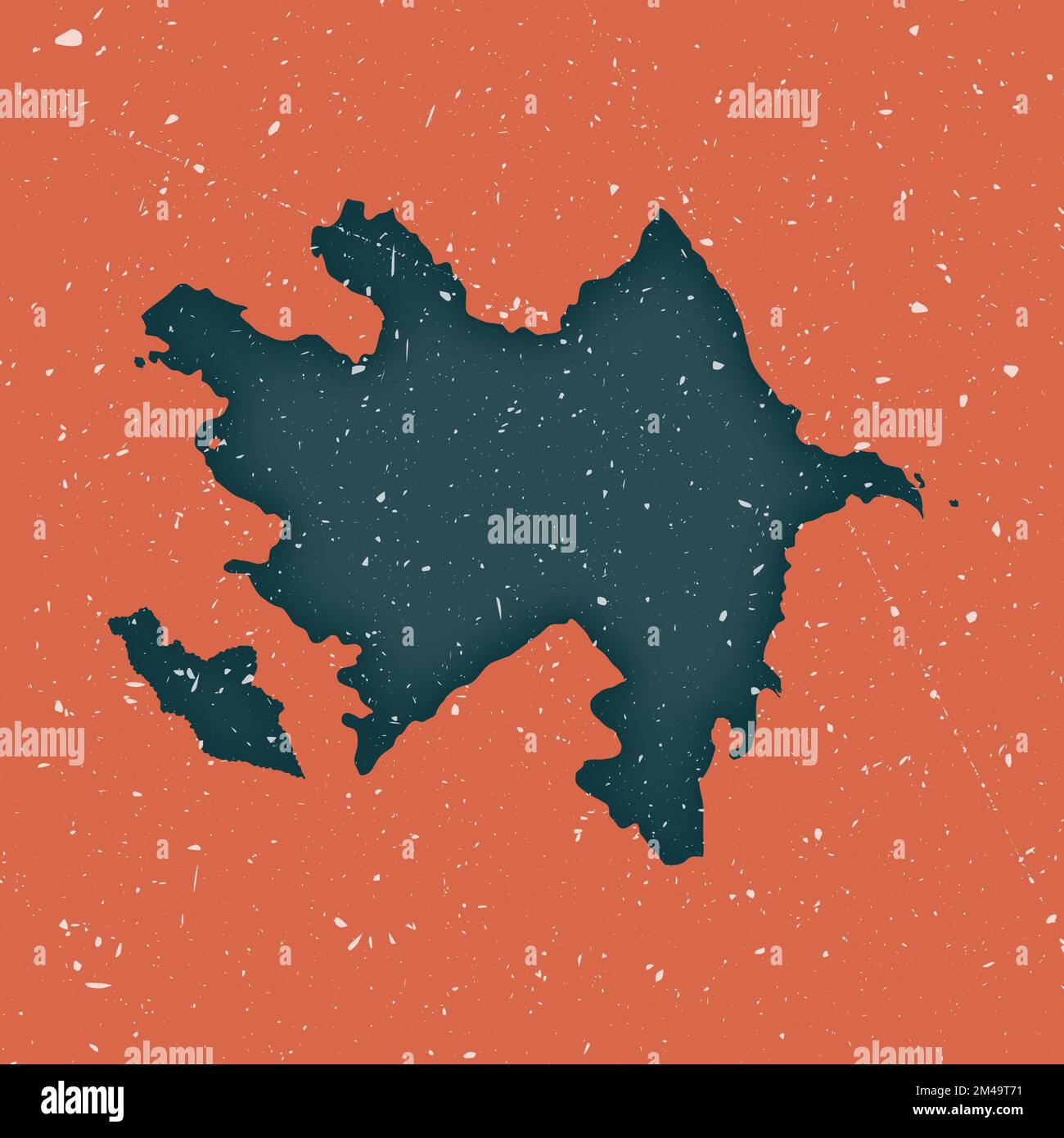 Azerbaijan map poster map Stock Vector Images - Alamy