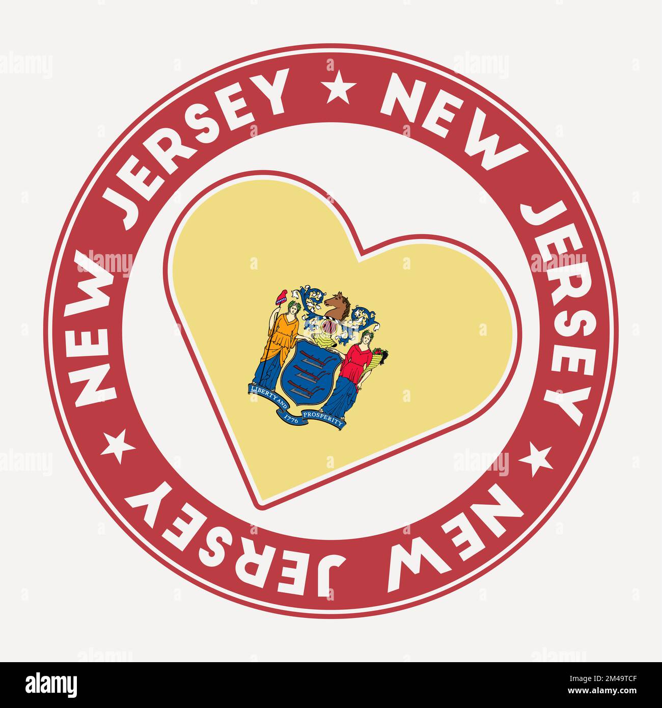 New Jersey heart flag badge. From New Jersey with love logo. Support ... New Jersey heart flag badge. From New Jersey with love logo. Support ...