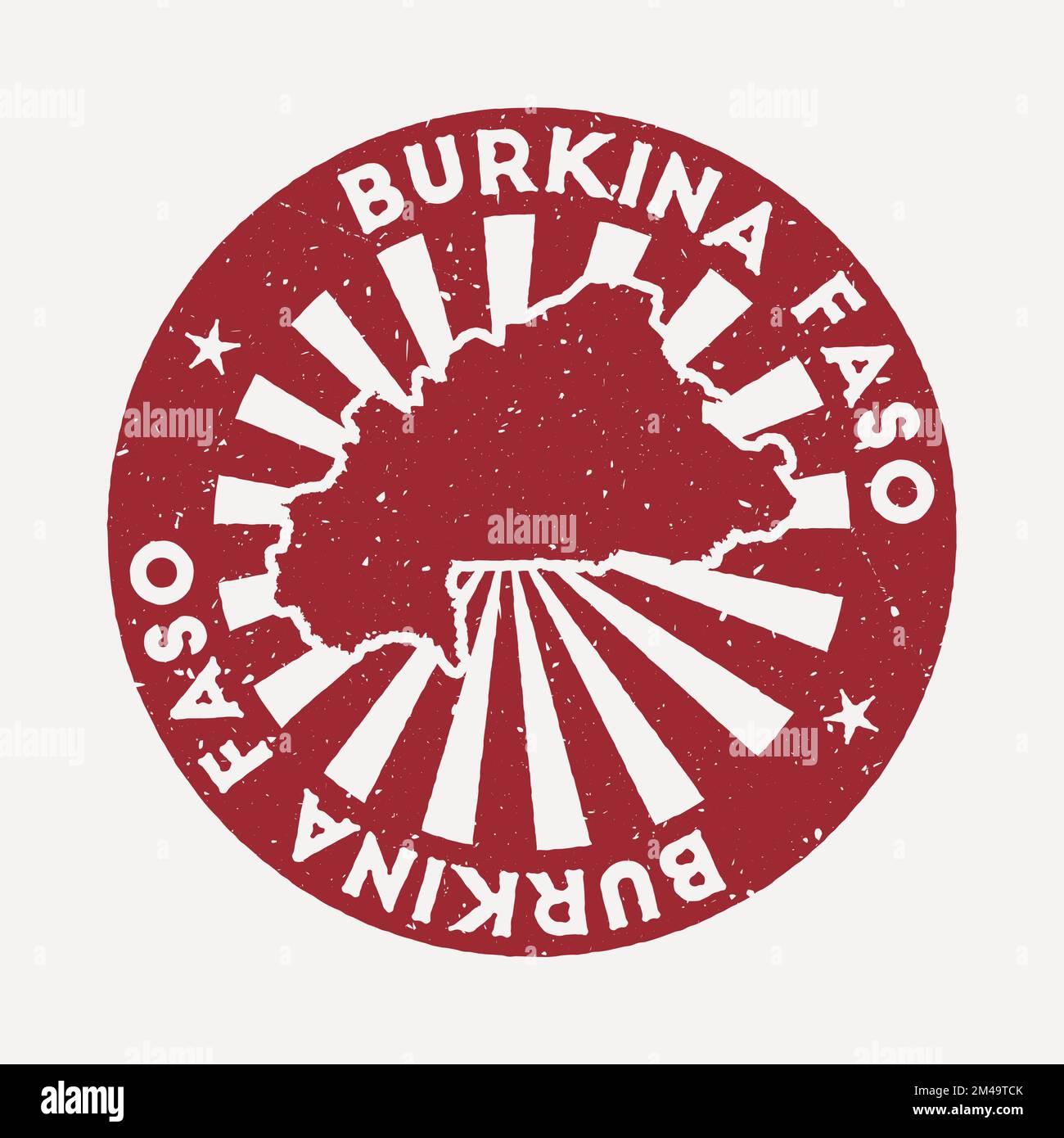 Burkina Faso stamp. Travel red rubber stamp with the map of the country ...