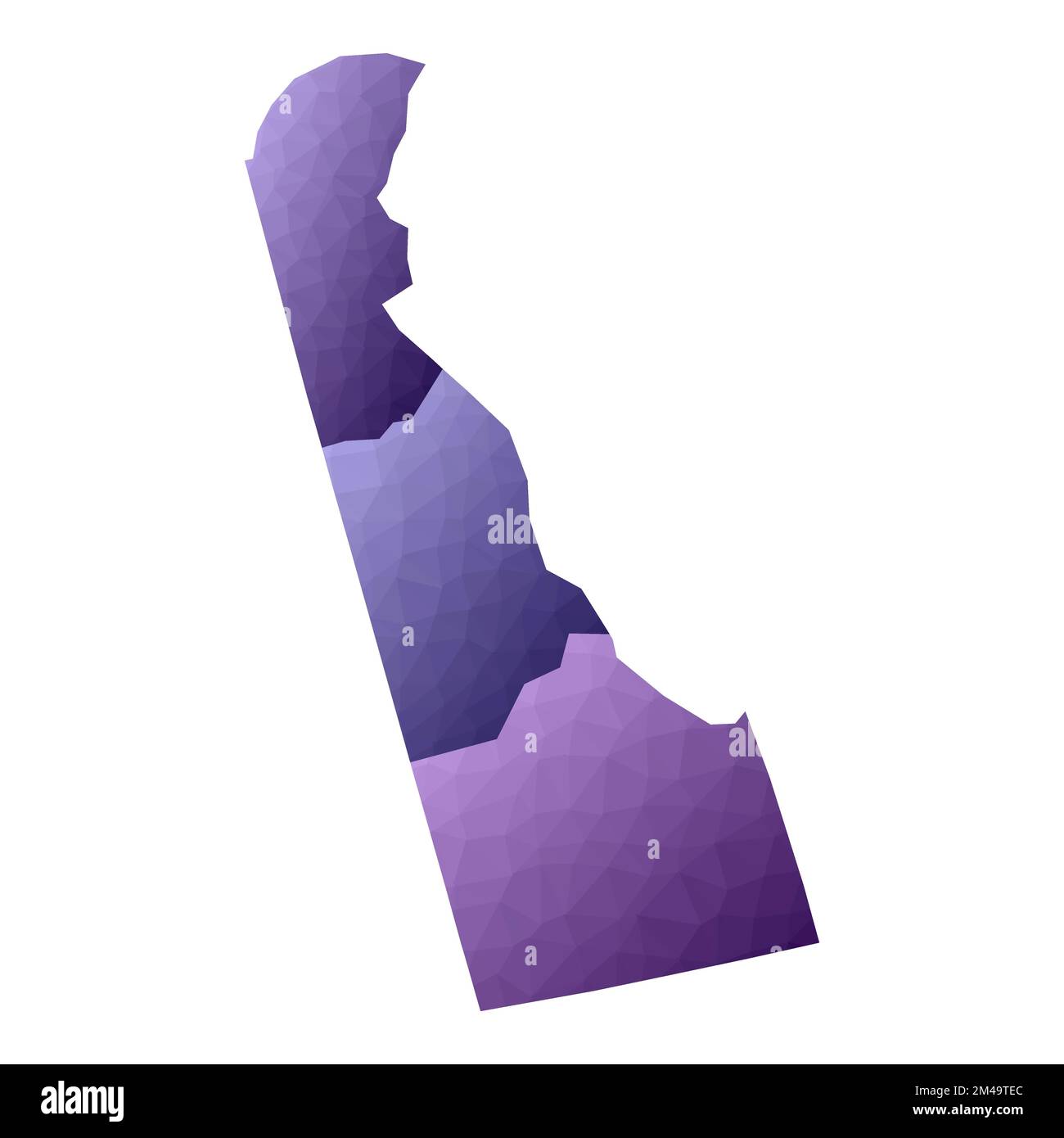 Delaware vector outline map hi-res stock photography and images - Alamy