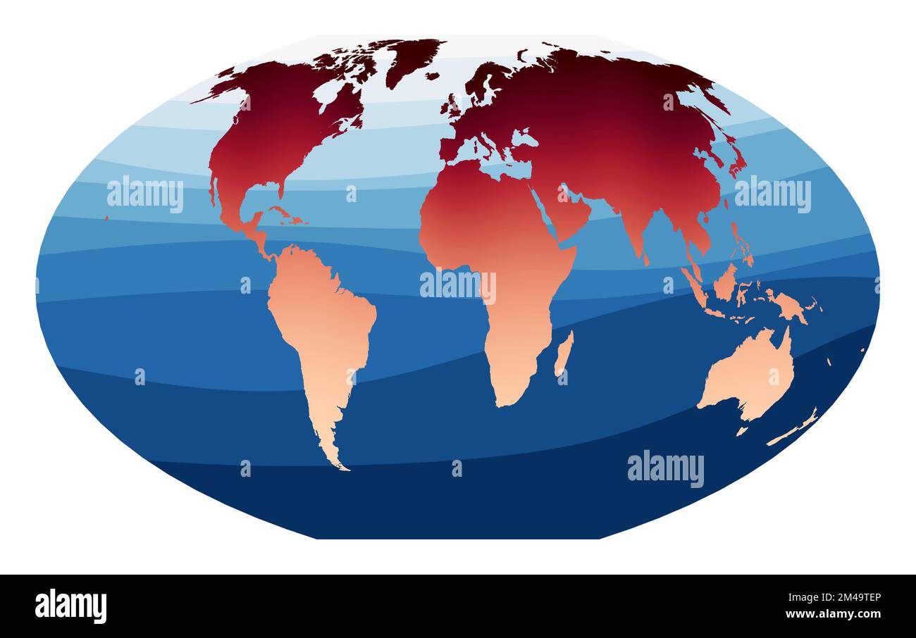 World Map Vector Mcbryde Thomas Flat Polar Quartic Pseudocylindrical Equal Area Projection