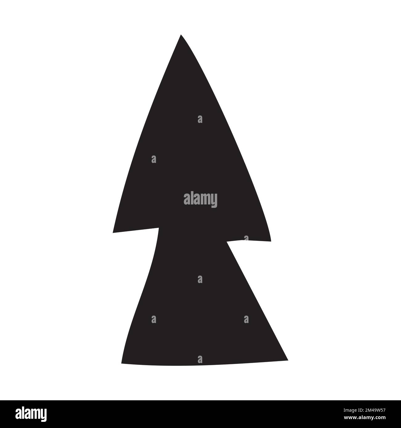 Xmas holiday tree linocut cartoon vector Stock Vector Image & Art - Alamy