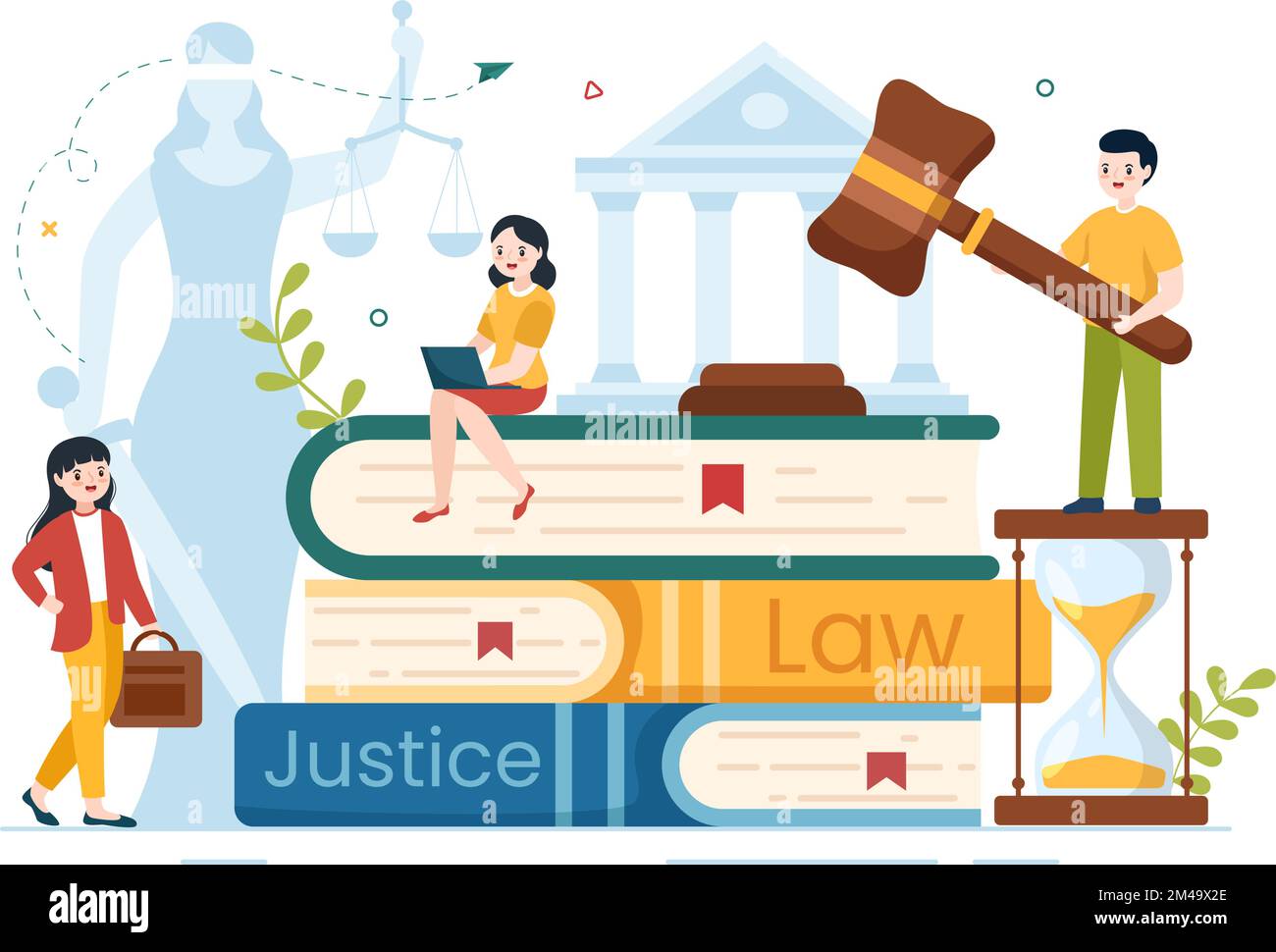 Law Firm Services with Justice, Legal Advice, Judgement and Lawyer ...