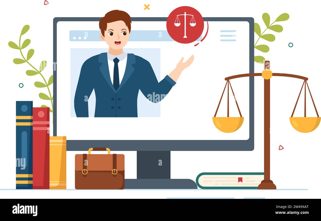 Law Firm Services with Justice, Legal Advice, Judgement and Lawyer ...