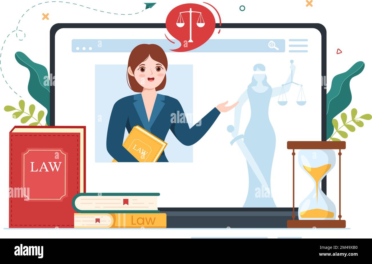 Law Firm Services with Justice, Legal Advice, Judgement and Lawyer ...