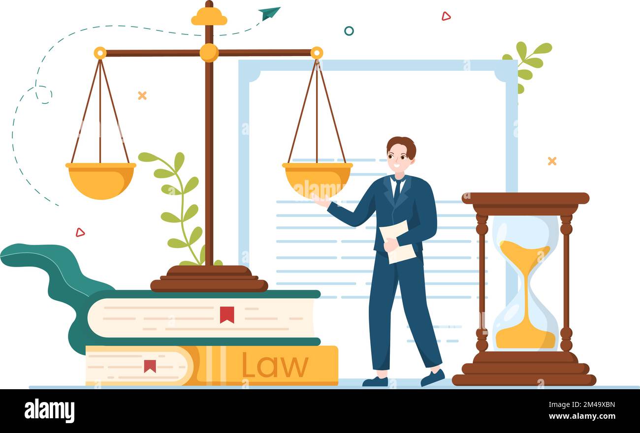 Law Firm Services with Justice, Legal Advice, Judgement and Lawyer ...