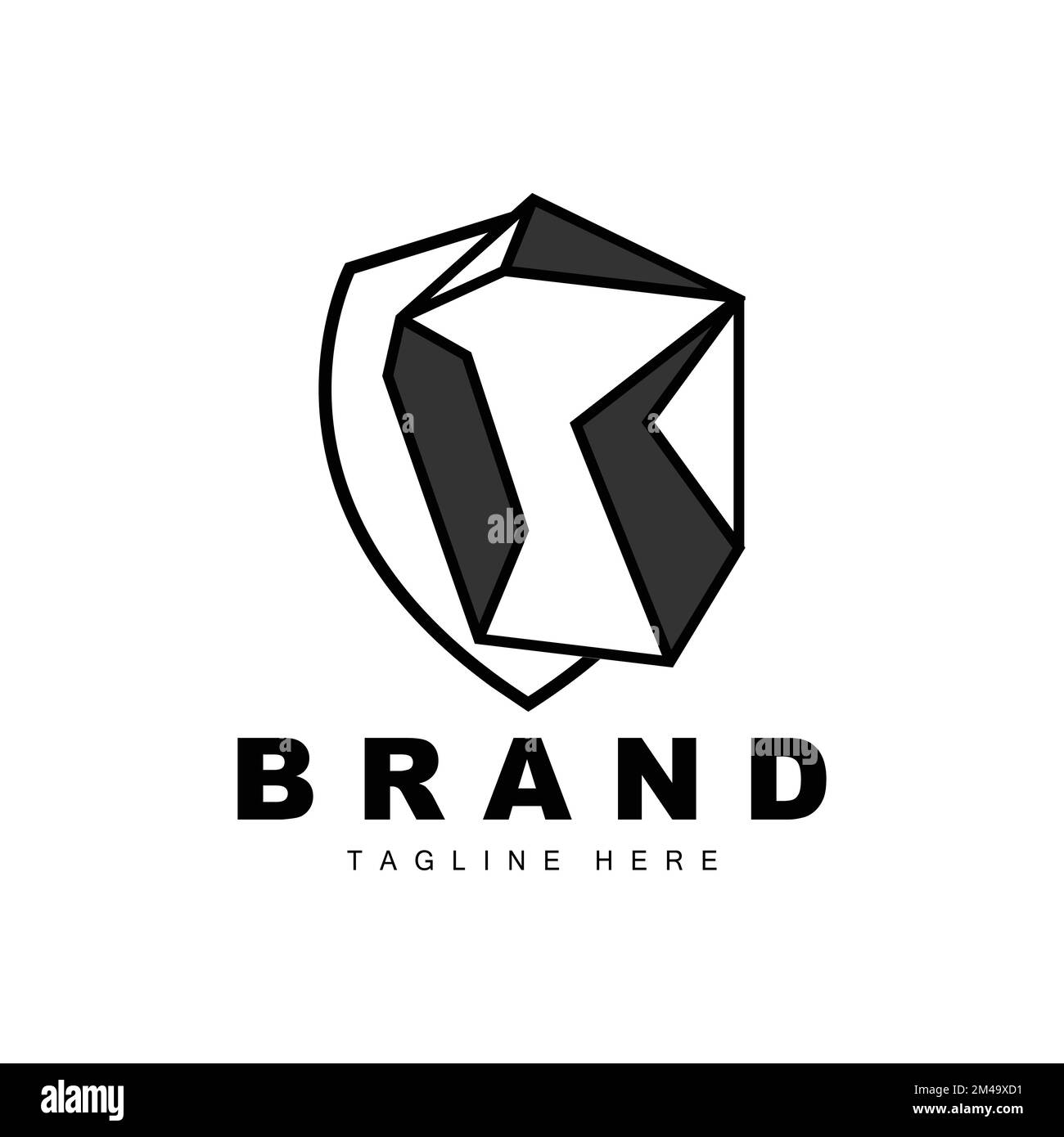 Stone Logo, Gem Line Stone Design, Diamond, Crystal, Simple Elegant ...