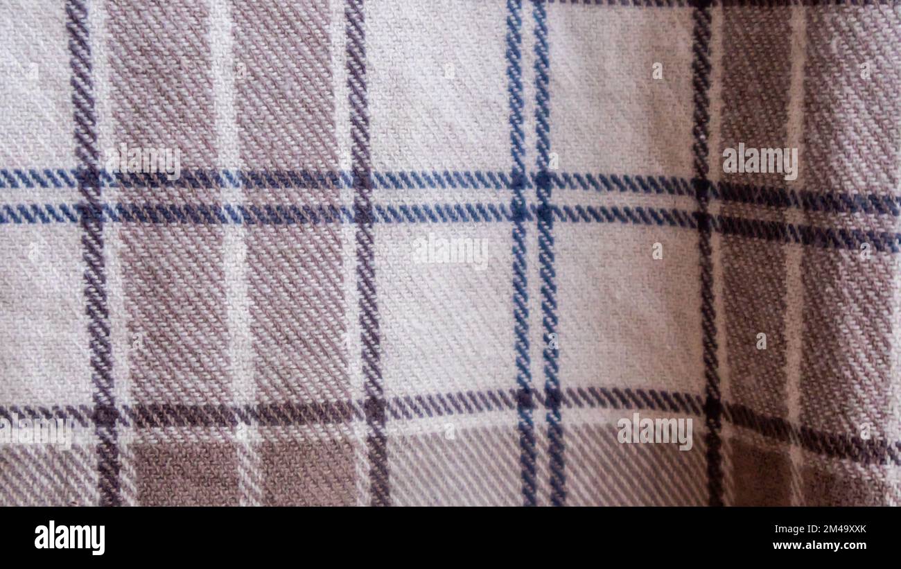 brown fabric texture with gingham as background Stock Photo - Alamy