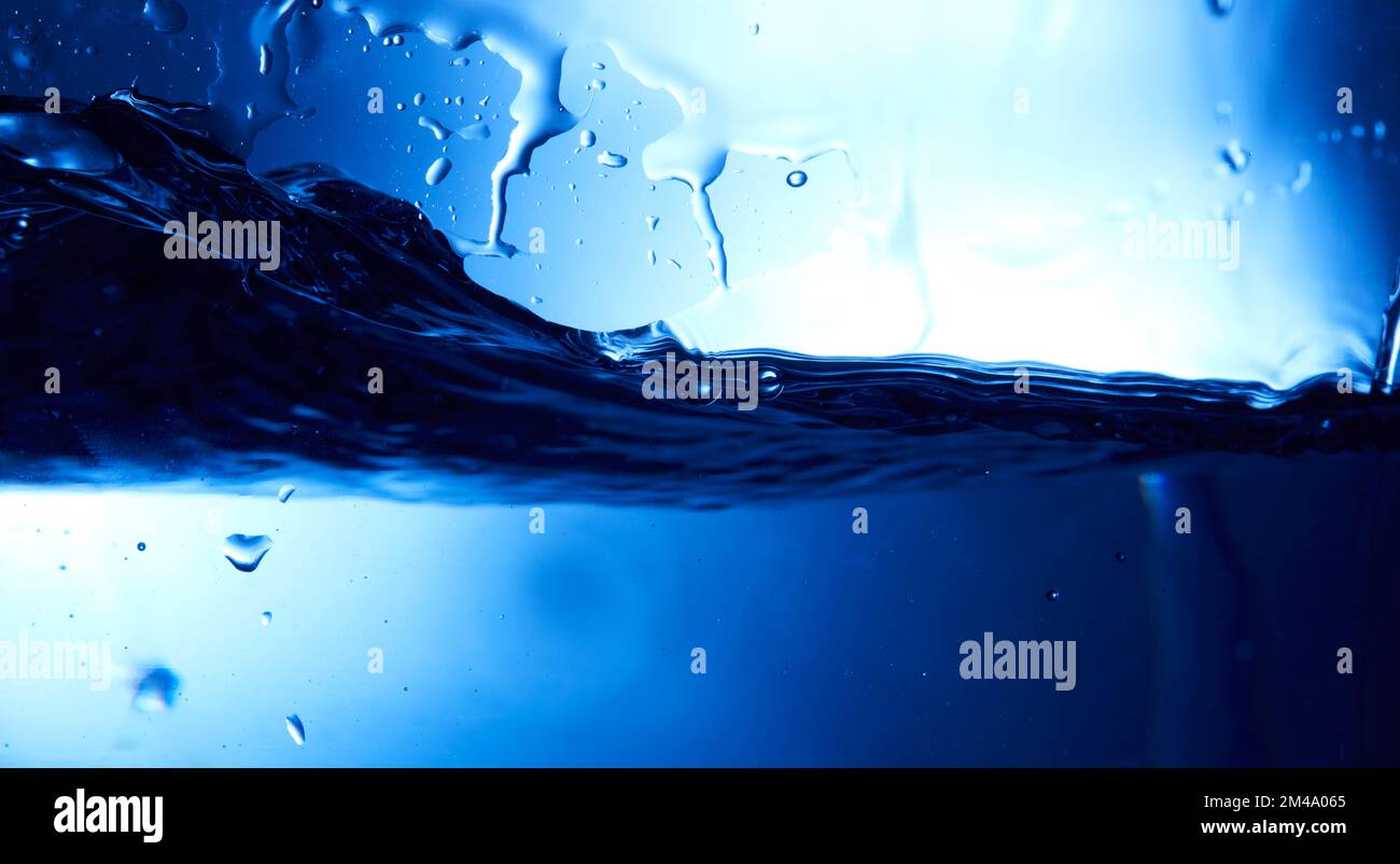 Clear water droplet falling on hi-res stock photography and images - Alamy