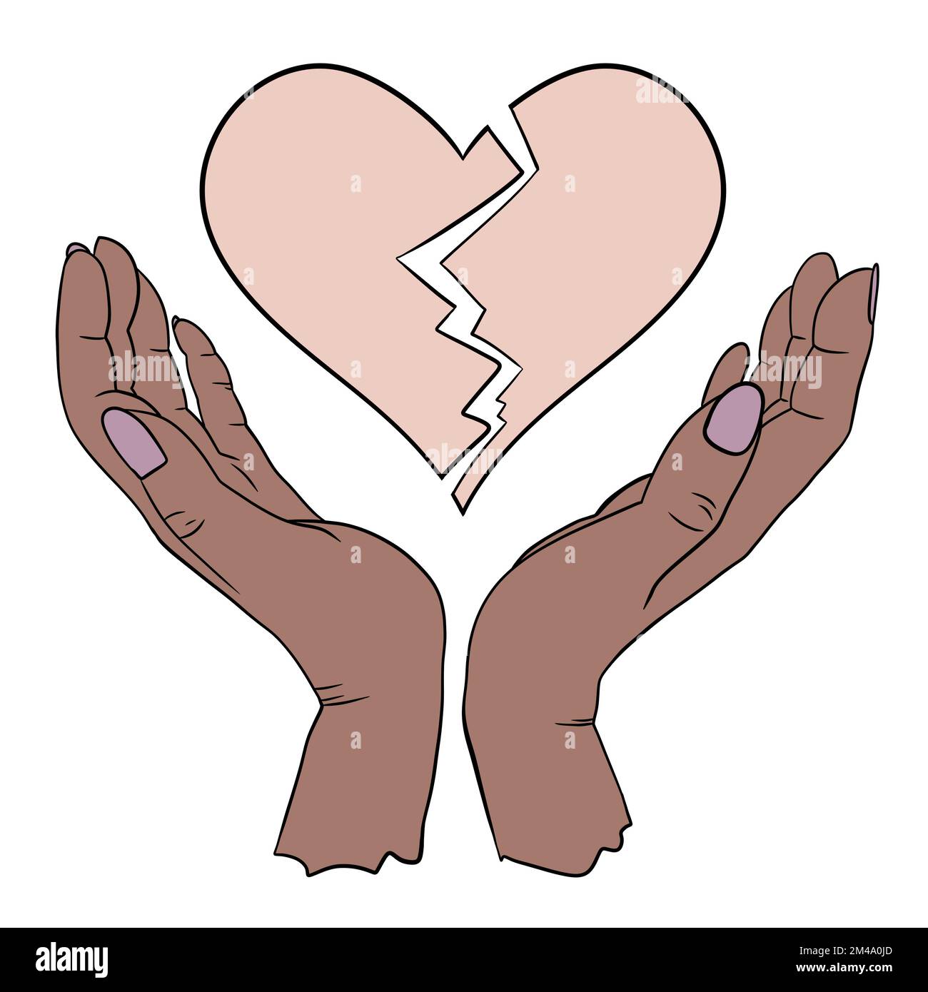 Drawing Of People Holding Hands In A Heart