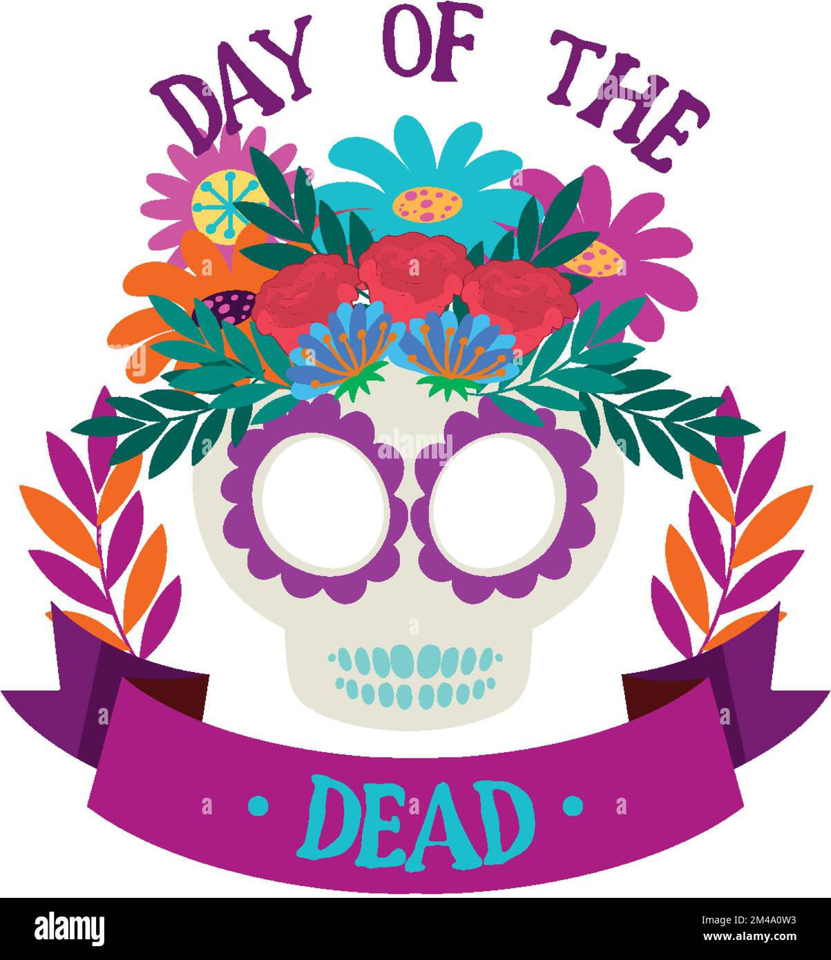 Day of the Dead banner design illustration Stock Vector Image & Art - Alamy
