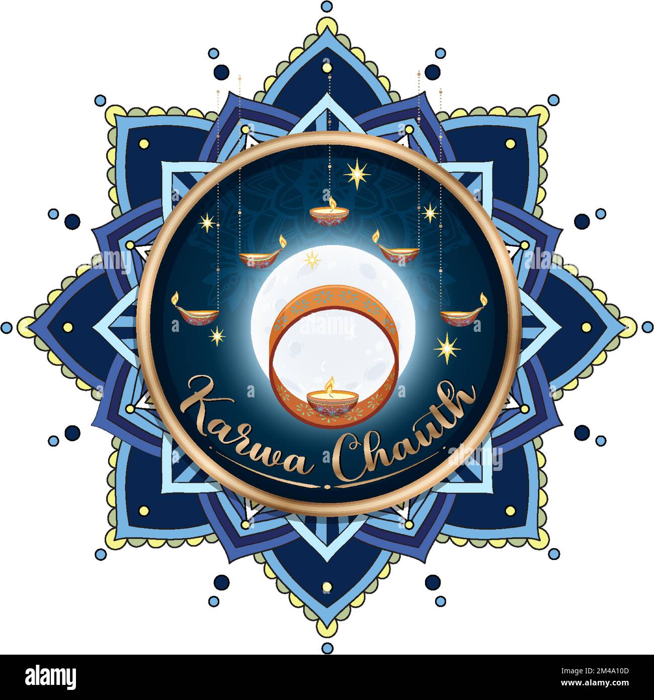Happy Karva Chauth Banner Design illustration Stock Vector Image & Art ...