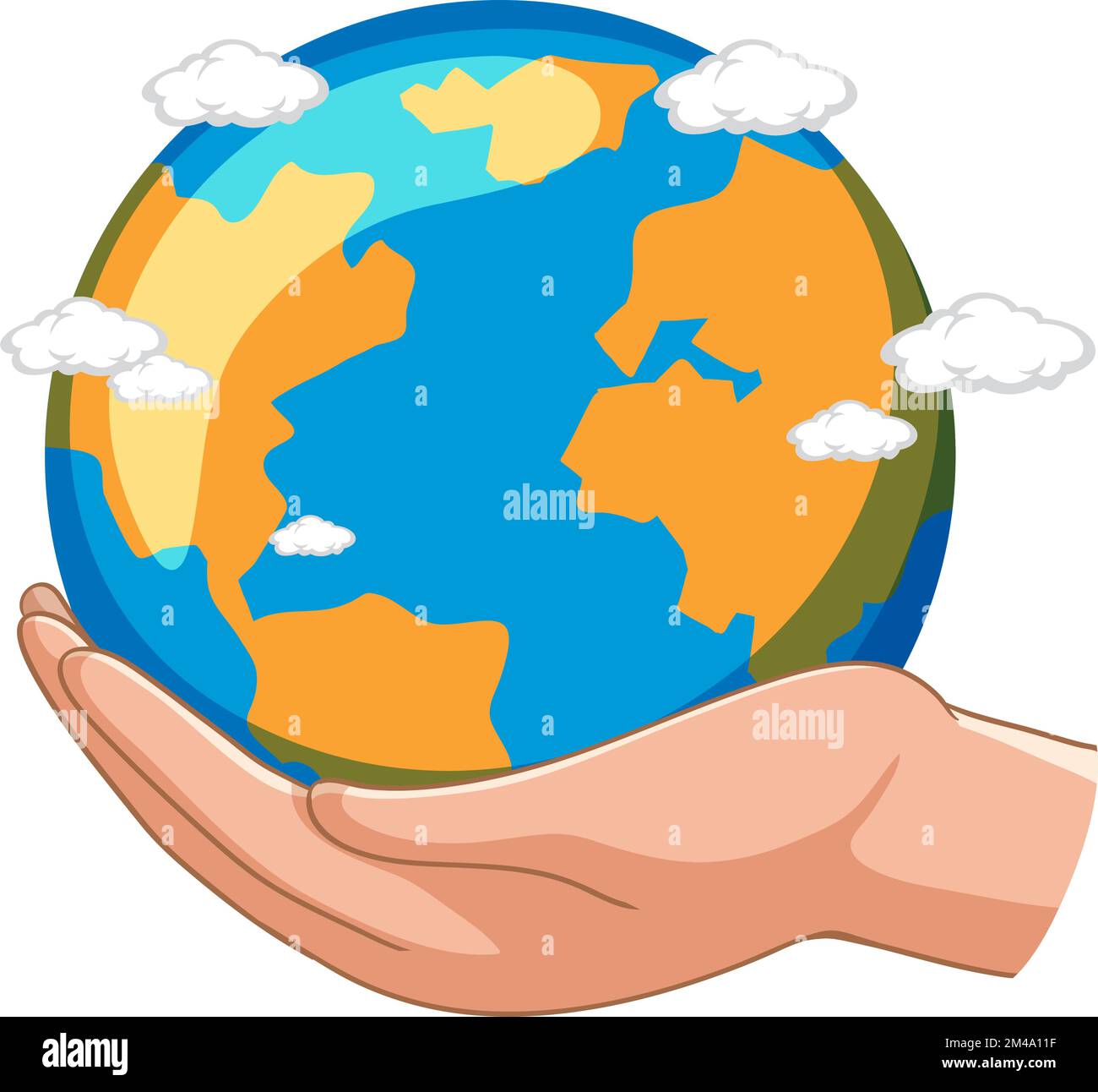 Hands holding globe clip art hi-res stock photography and images - Alamy