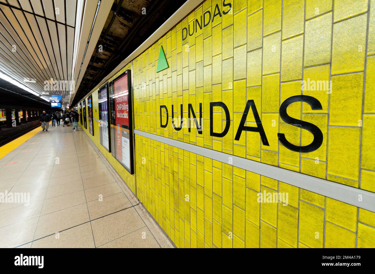 Toronto, ON, Canada – December 17, 2022: View at Toronto subway station ...
