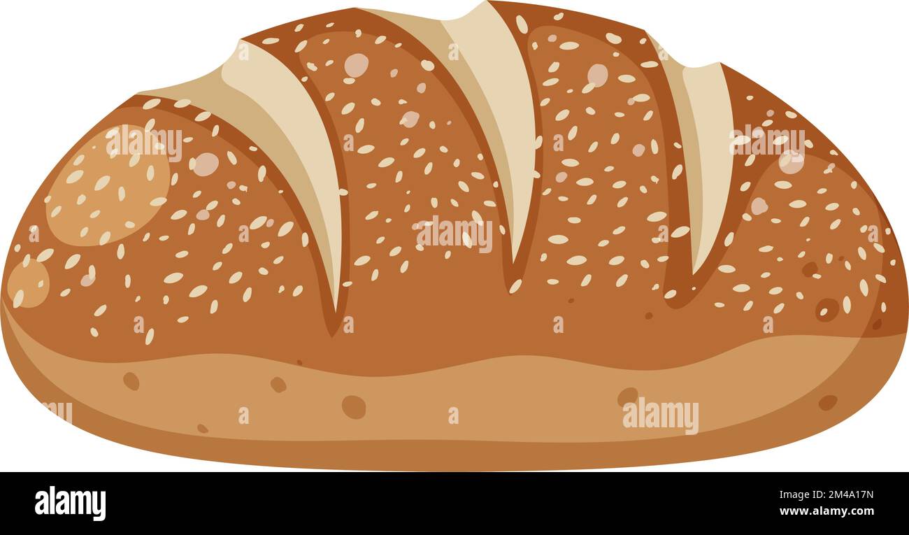 Loaf of bread isolated illustration Stock Vector Image & Art - Alamy