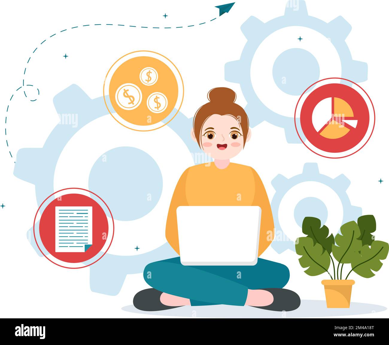 Outsourcing Business with Idea of Teamwork, Company Development ...