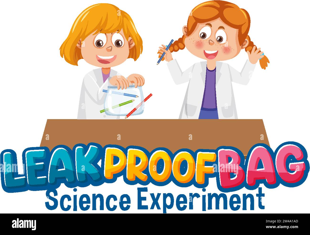 Leak Proof Bag Science Experiment illustration Stock Vector Image & Art ...