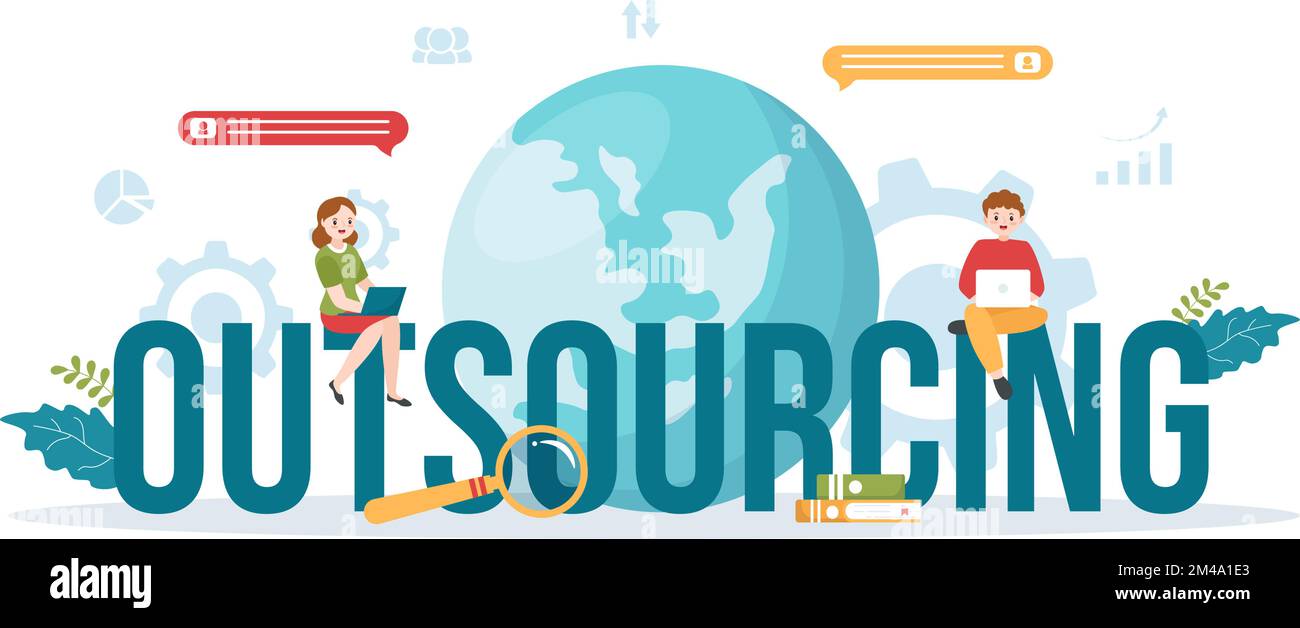 Outsourcing Business with Idea of Teamwork, Company Development ...