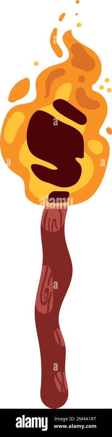 torch with wooden Stock Vector Image & Art - Alamy