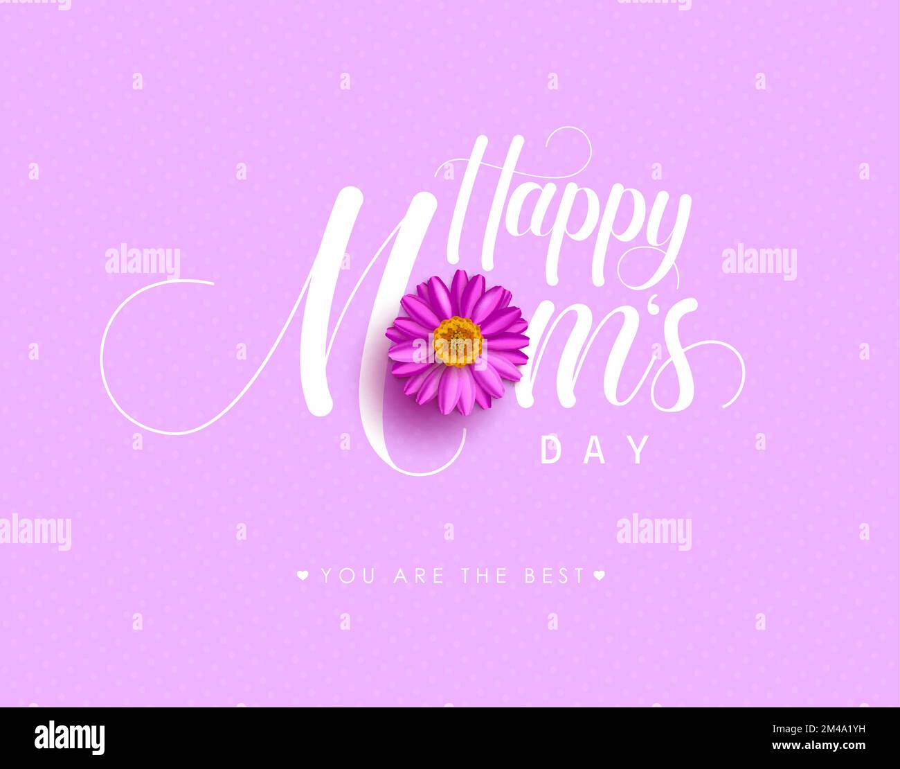 Happy mom's day text vector design. Happy mother's day typography in ...