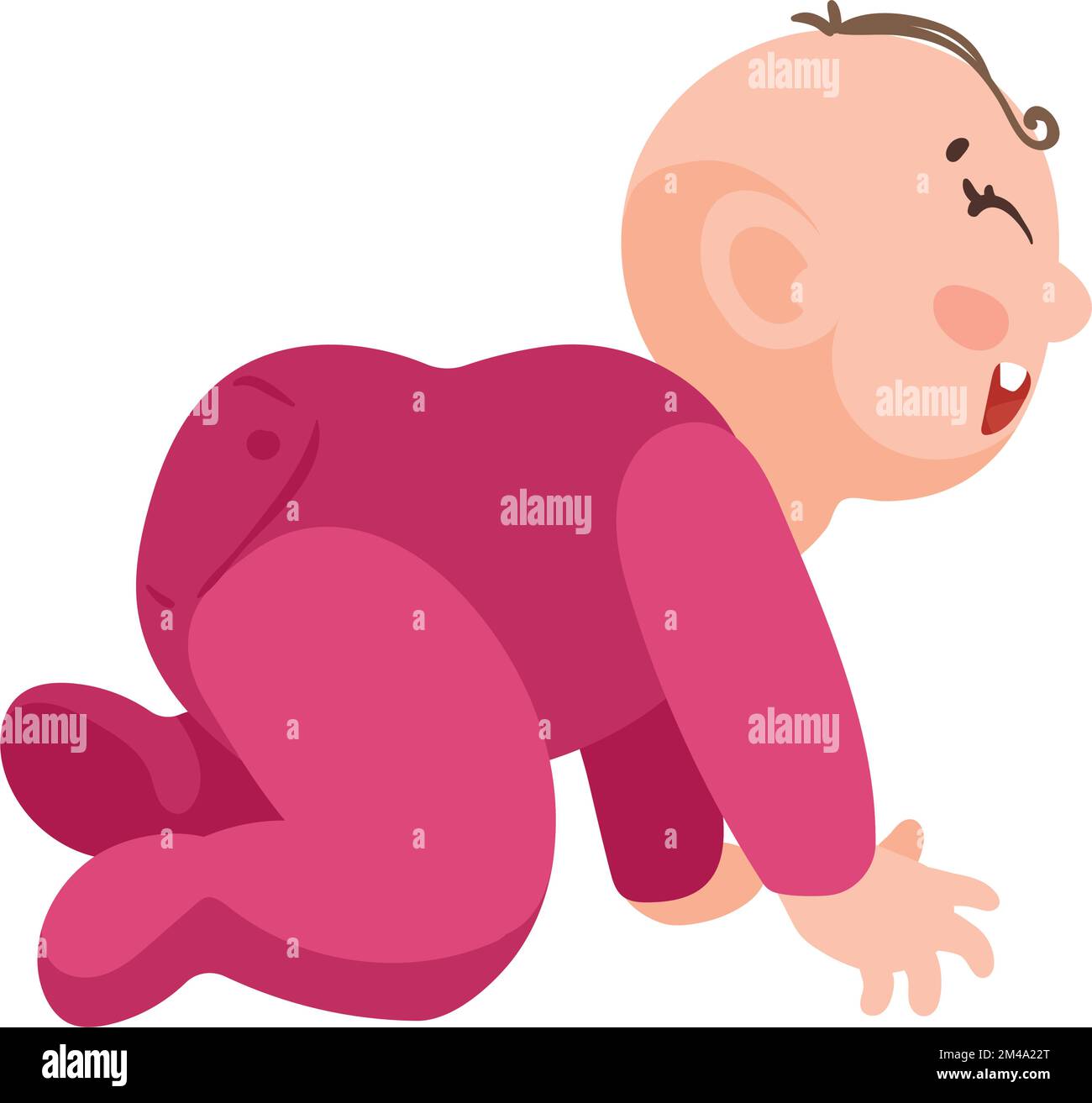 little baby crawling Stock Vector Image & Art - Alamy