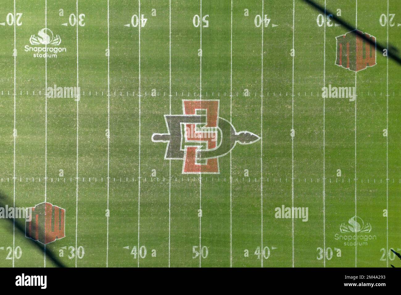 A general overall aerial view of the Snapdragon Stadium Football with San Diego State Aztecs ...