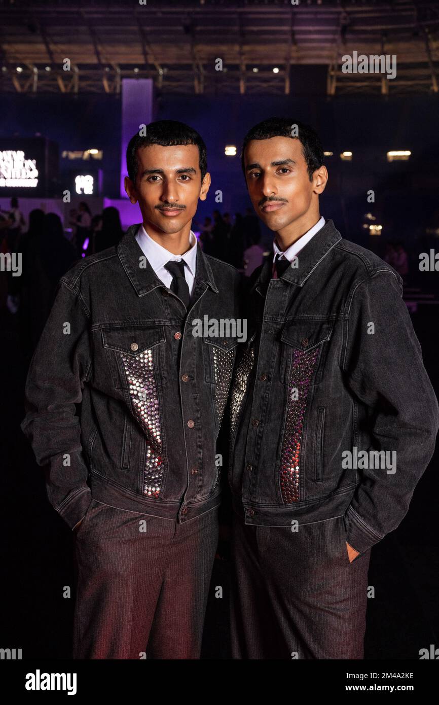 The Hadban twins, Mohammed & Humaid pose for a photo during Qatar ...