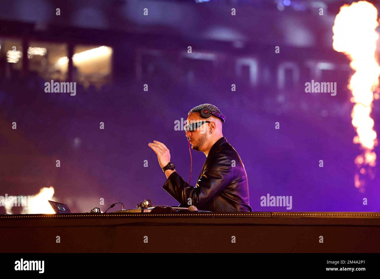 DJ Snake performs during Qatar Fashion United event, where various ...